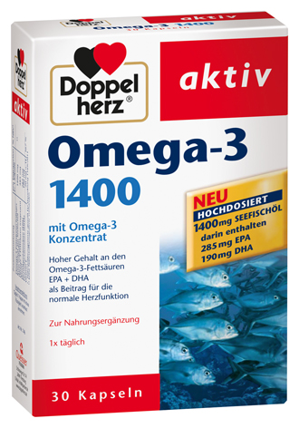 Doppel Herz Omega-3 1400 Aktiv 30caps - MCGAD