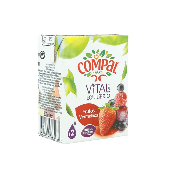 Sumo Tetra Frutos Vermelhos 200ml COMPAL - MCGAD